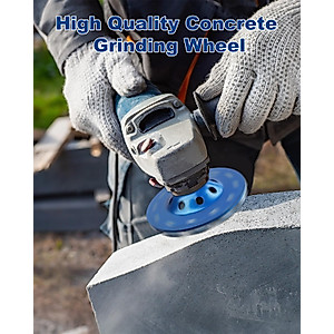 AOKLIT 4.5 Inch Concrete Grinding Wheel 4 1/2 Inch for Angle Grinder,2 Pcs 12-Segment Diamond Cup Grinder Wheel for Grinding and Polishing Stone Concrete Surface, Stones, Cement, Marble