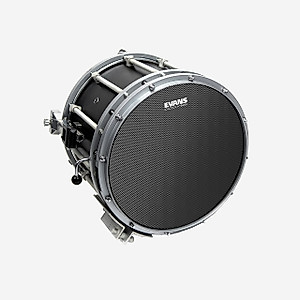Evans Hybrid Drumhead - Hybrid Marching Snare Drum Head - For Sensitivity, Dynamic Range - Enhances Projection, Durability - Grey, 14 Inch