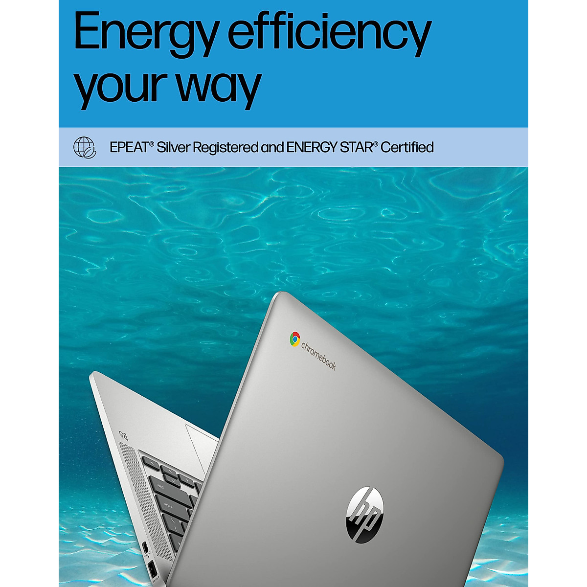 HP 14'' Chromebook Laptop, Intel Celeron N4120, 4 GB RAM, 64 eMMC, HD Display, Chrome OS, Intel UHD Graphics 600, Long Battery Life, Ash Gray Keyboard (14a-na0226nr, 2022, Mineral Silver) (Renewed)