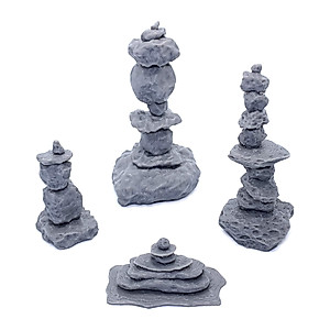 Cairns, 3D Printed Tabletop RPG Scenery and Wargame Terrain for 28mm Miniatures