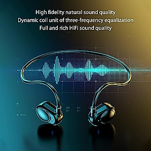 Taanimo Premium Bone Conduction Headphones Open-Ear Sport Headphones — Noise Cancelling Earphones - Built-in Mic Sweat Resistant Earphones Headset