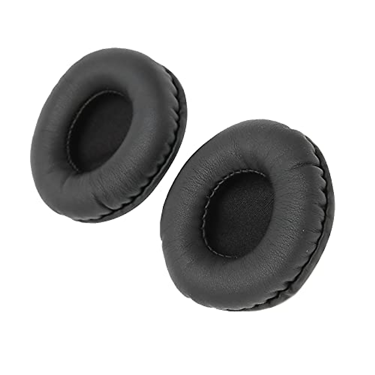 ASHATA 1 Pair Universal Soft Sponge Headphone Ear Pads Ear Cushion Headset Cups Covers Replacement,Fit for 60mm / 2.4In Headphones,Black