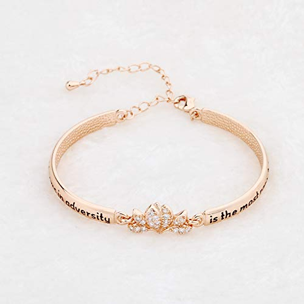 KUIYAI Mulan Jewelry Flower Charm Bracelet The Flower That Blooms in Adversity is The Most Rare and Beautiful of All Princess Bracelet Jewelry (RG Bracelet)