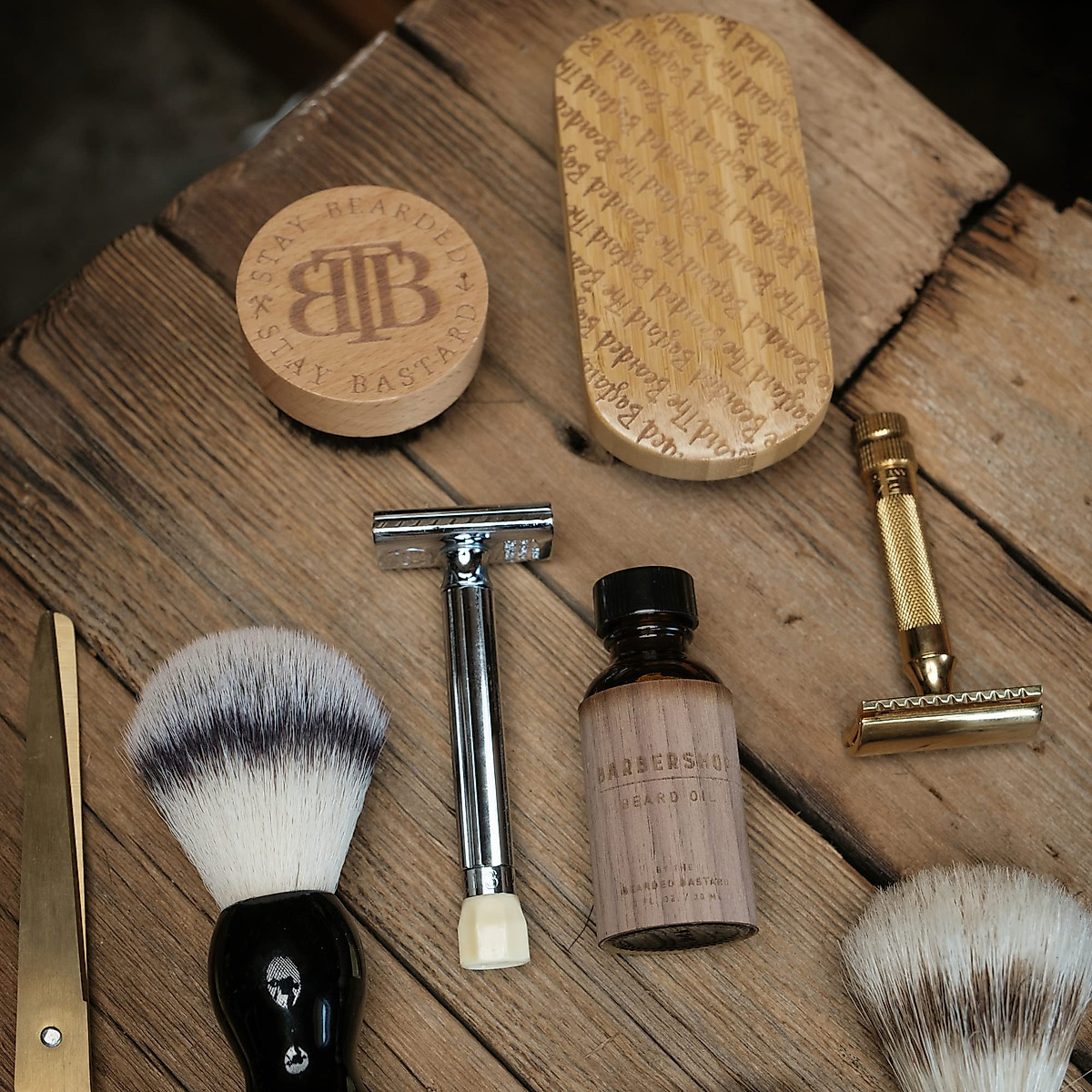 TBB Barbershop Beard Oil for Men | Leave-In Beard Conditioner | Keeps Facial Hair Soft and Moisturizes Skin | Jojoba Oil, Argan & Sweet Almond Essential Oils (1 Oz.)