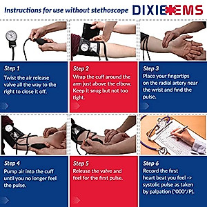 Dixie EMS Blood Pressure and Sprague Stethoscope Kit - Teal