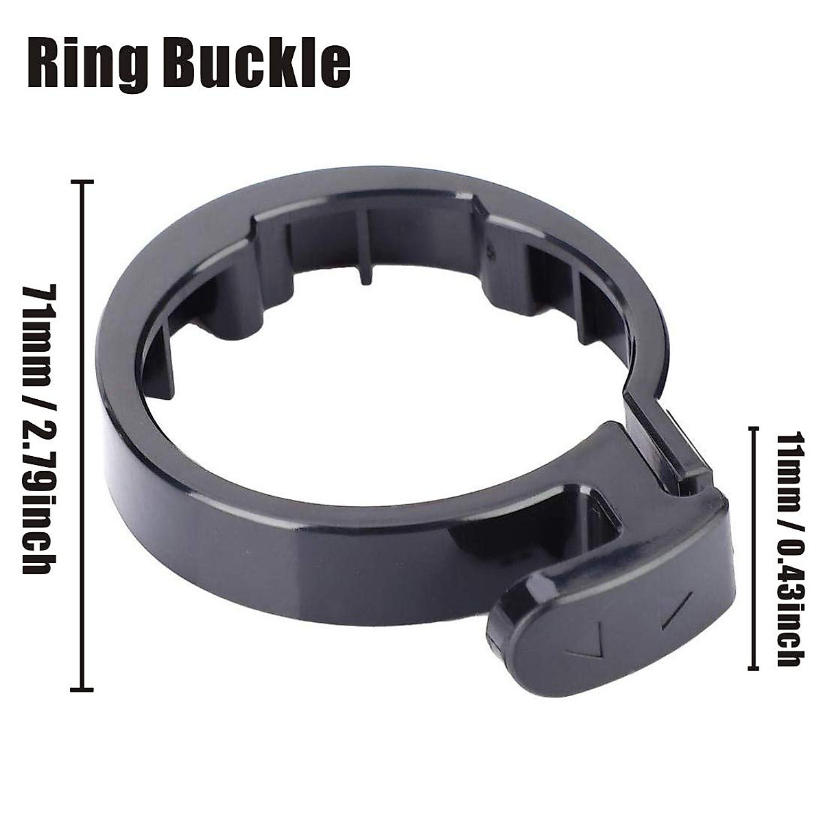 Tinkel Scooter Ring Buckle Front Round Locking Ring Compatible for Xiaomi M365/Pro 1S Ring Buckle Replacement Part