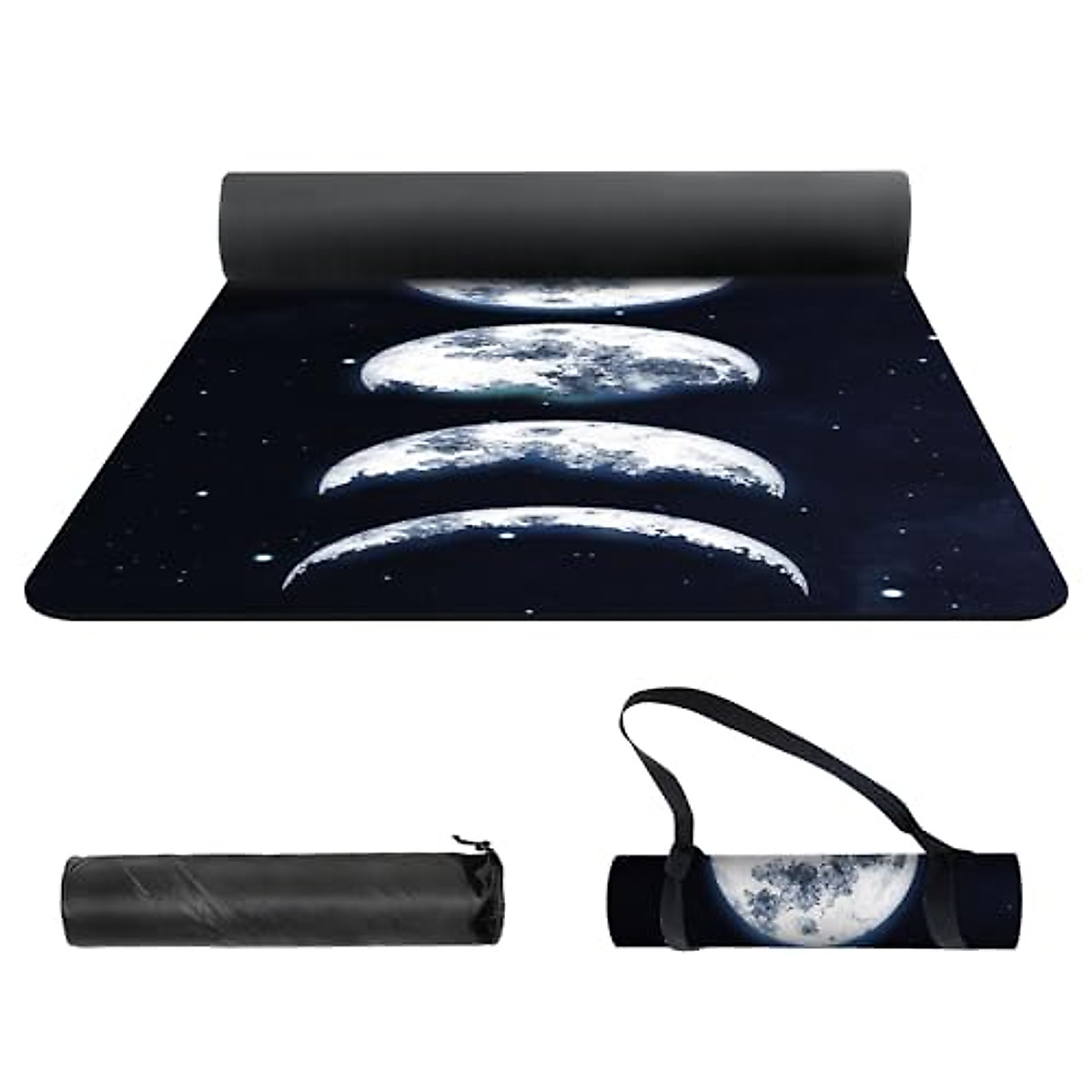 nuveti Yoga Mat Print Extra Thick TPE Non Slip Fitness Exercise Mat with Carrying Bag,72"x24" Extra Thick 6MM Exercise & Workout Mat for Yoga, Pilates Fitness and Floor Exercises