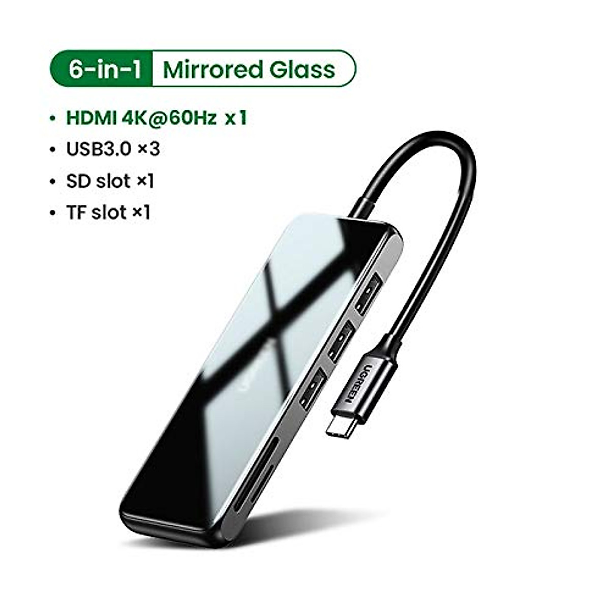 WJCCY USB C HUB 4K@60Hz/30Hz Type-C to HDMI Multi USB 3.0 Adapter USB-C 3.1 Splitter Port Type- C HUB