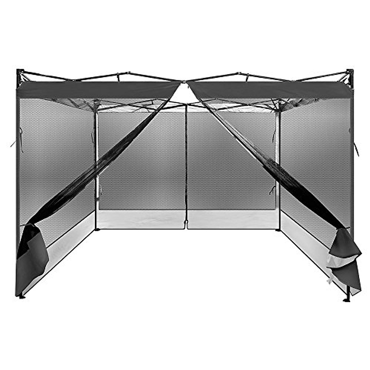 Leader Accessories Mesh Screen Zippered Wall Panels for 10' x 10' Canopy (Tent Walls Only, Frame and Top Not Included) (Grey mesh Wall)
