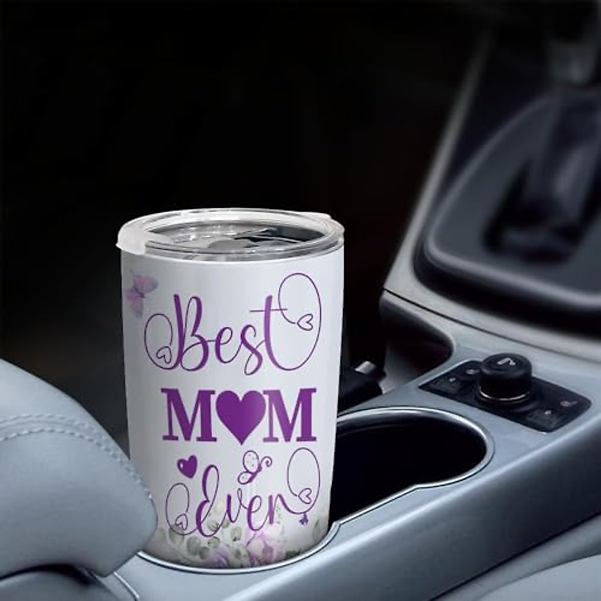 20 OZ Stainless Steel Vacuum Insulated Tumbler – Best Mom Ever Gifts for Mom, Daughter, Son, Gift for Mother's Day, Birthday, Thanksgiving, and Special Occasions (best mom ever)