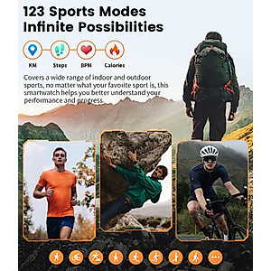 LIGE Military Smart Watches for Men with Call, 5ATM Waterproof 800mAh Extra-Large Battery Fitness Watch with Heart Rate/SpO2/Sleep Monitor, 1.5'' HD DIY Screen Smartwatch for Android iOS