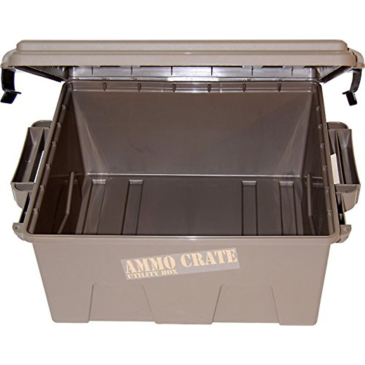 MTM ACR8-72 Ammo Crate Utility Box | Ammo, Survival or Hunting Gear Storage | O-Ring Seal for Water Resistant Dry Storage | Double Padlock tapped for Security | Carries 85lbs of Gear | Dark Earth