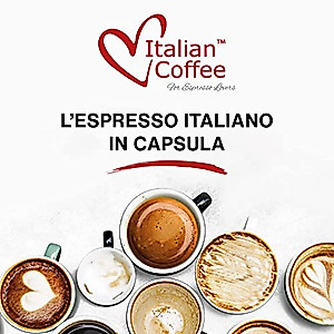 Italian Coffee pods compatible with Nespresso original machines, Italian Expresso capsules (100 Crema Aluminum Pods, 100 Count (Pack of 1))