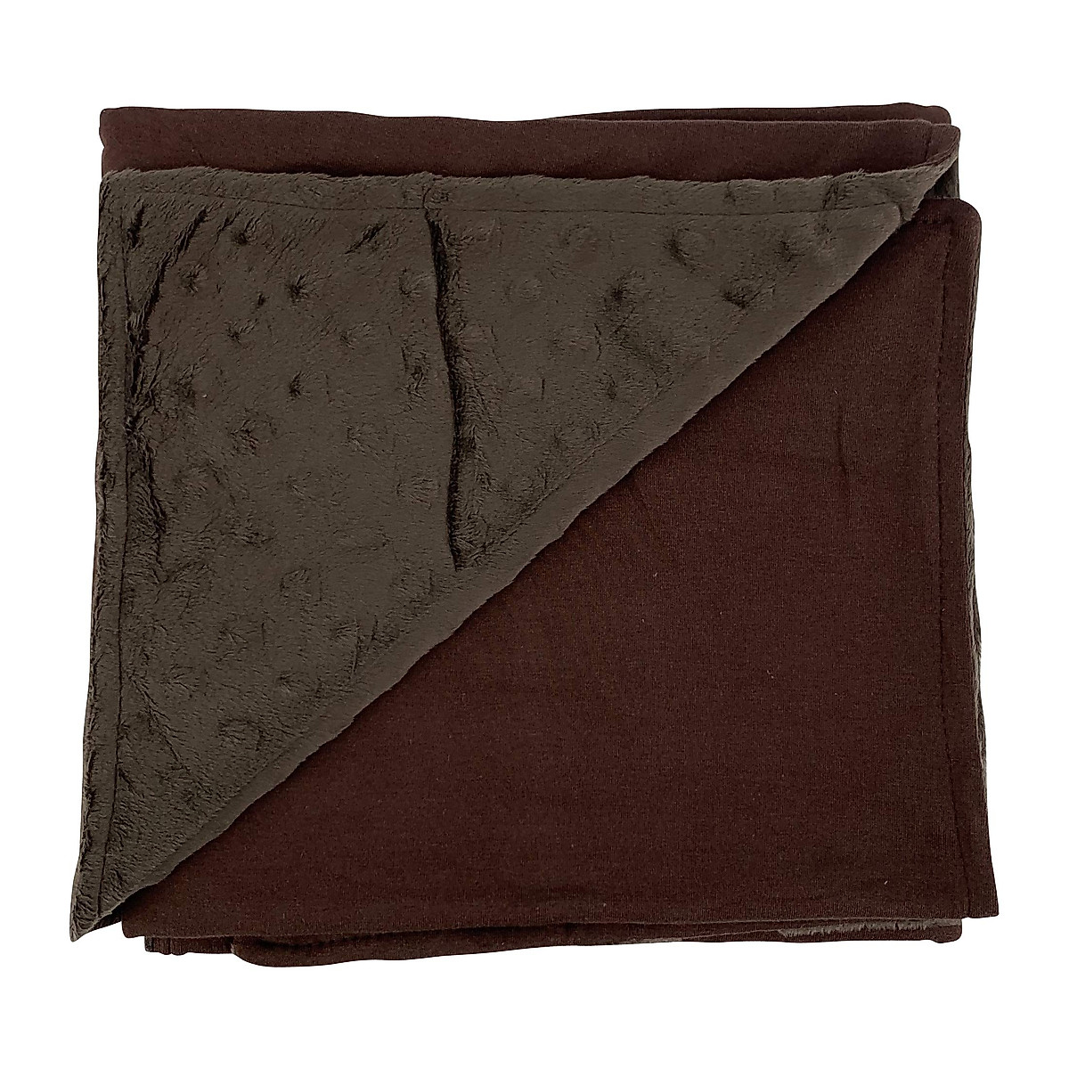 Unique Baby Soft Textured Minky Dot Blanket, Moose Blue