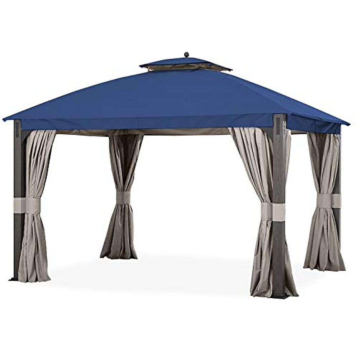 Garden Winds Replacement Canopy for The Shadow Creek Gazebo - Riplock 350 - True Navy Please Read Product Advice Before Purchasing