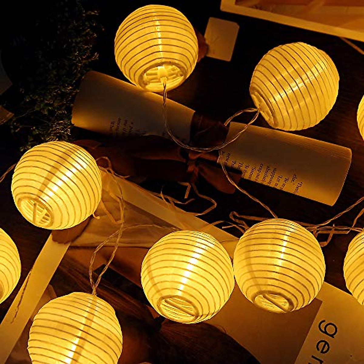 CozyHome Outdoor Lights for Patio | Solar Outdoor Lights 20 LEDs | Solar Lights Outdoor Garden | Solar String Light Lantern | Outdoor Solar String Lights | Solar String Lights Outdoor Garden