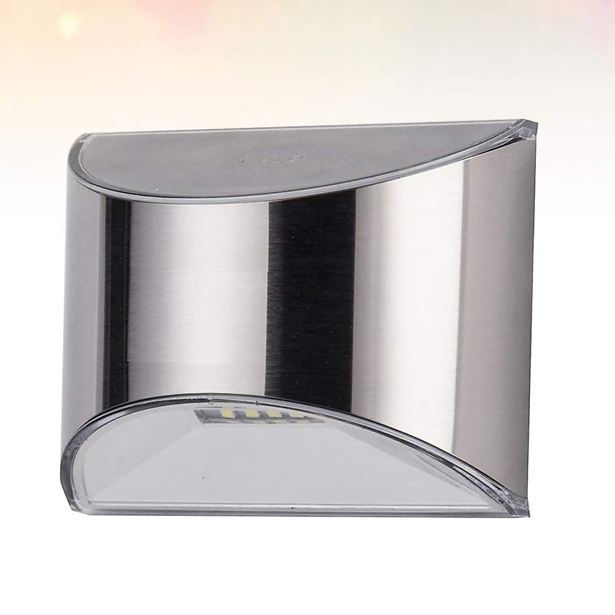 SOLUSTRE LED Outdoor Flood Lights Solar Pathway Light Solar Motion Sensor Light Solar Powered Flood Lights Solar Motion Detector Lights Solar Wall Light Stainless Steel Stair Light