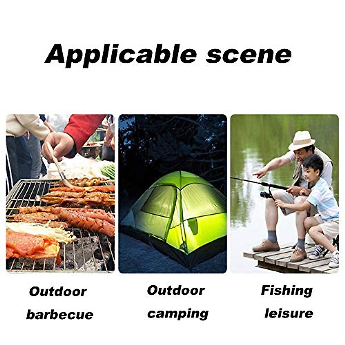 Outdoor Table and Chair Set Outdoor Aluminum Alloy Folding Table and Chair Portable Table Set, Portable Barbecue Camping Chair, Seven-Piece Set