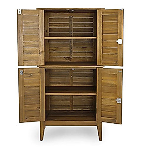 Homestyles Maho Storage, Large Cabinet, Brown