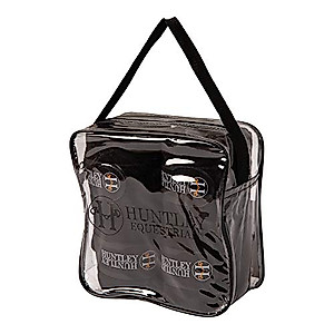 Huntley Equestrian Polo Wraps for Horses: Protective Leg Support Bandage for Training, Exercising, Turnout- 4 Wraps (Black)