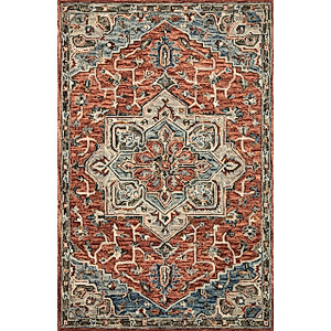 Loloi Victoria Red/Multi 5'-0" x 7'-6" Area Rug