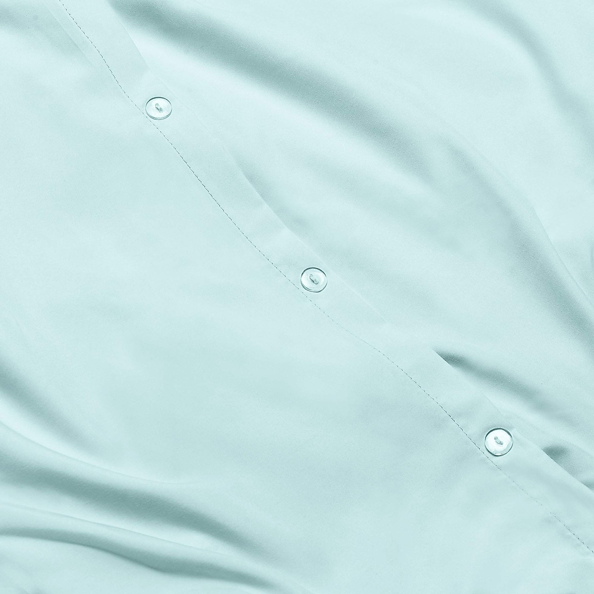 Clara Clark Duvet Cover Ultra Soft Double Brushed Microfiber - Comforter Cover with Button Closure and 2 Pillow Shams, Light Blue, Full - 80"x90"