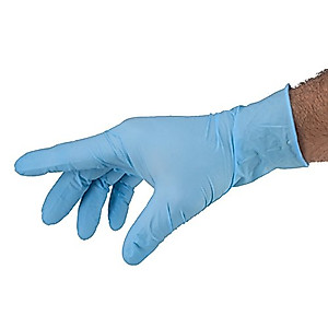 Safeguard Nitrile Exam Disposable Gloves, Powder Free and Latex Free, Multi Use Gloves, Food Service Use, 100 Count, Size X-Large , Blue