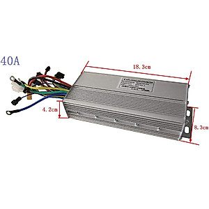 72V 40A Electric Bicycle Controller Brushless DC Controller, Intelligent Dual Mode DC Motor Controller for 2000W E-Bike kit .2000W Motor