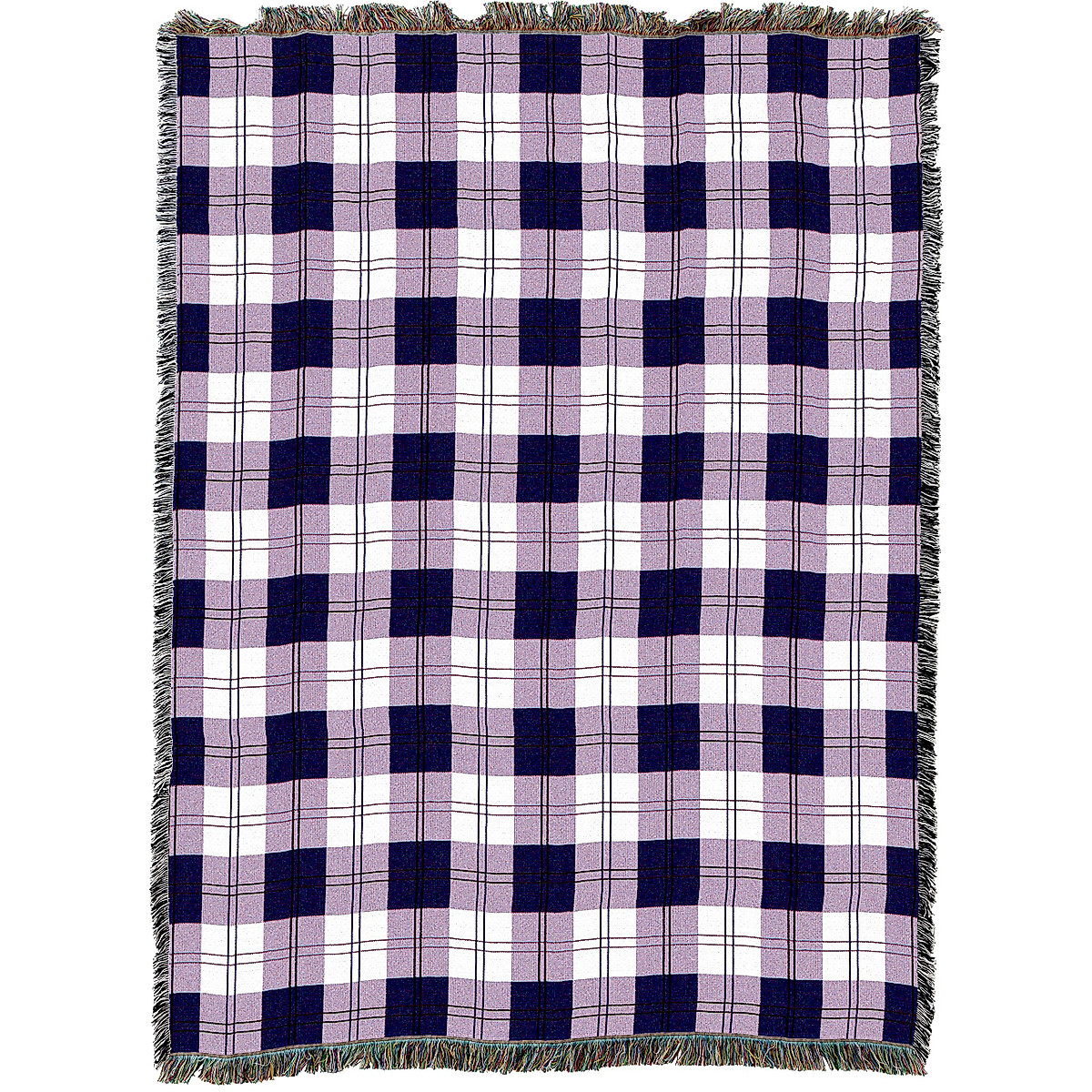 Pure Country Weavers Boysenberry Plaid Blanket - Gift Tapestry Throw Woven from Cotton - Made in The USA (72x54)