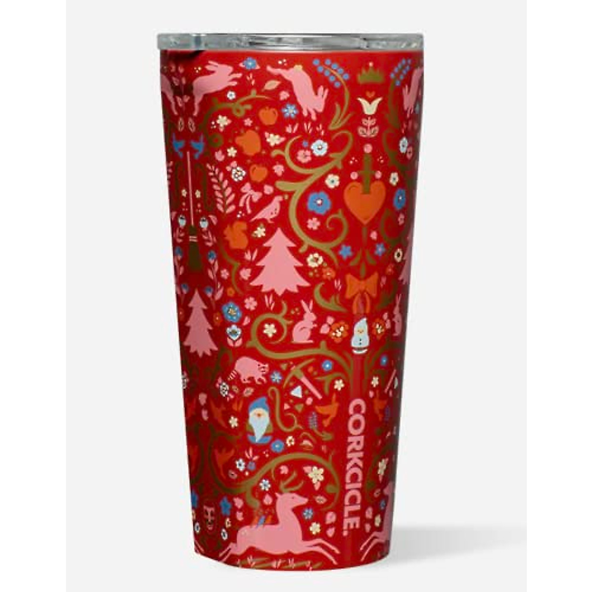 Corkcicle Disney Princess Snow White Travel Tumbler, Insulated Water Bottle with Lid, Spill Proof for Wine, Coffee, Tea, and Hot Cocoa, 16 oz