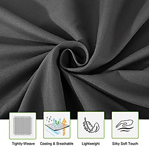 ILAVANDE Grey Queen Sheets Set 4 Piece,Hotel Luxury Super Soft 1800 Series Microfiber Queen Bed Sheets Set-Wrinkle Free & Breathable-14 Deep Pocket Sheets for Queen Size Bed(Queen,Grey)