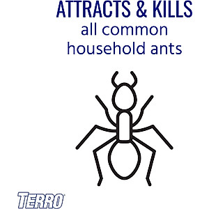 T300B Liquid Ant Killer - 12 Bait Stations, Effective Indoor & Outdoor Ant Control, Safe for Pets, Quick Results + Create Sticker