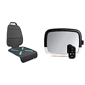 Munchkin Brica Elite Seat Guardian Car Seat Protector and 360 Pivot Nightlight Baby in-Sight Car Mirror