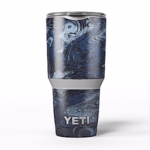 Design Skinz Dark Slate Marble Surface V32 - Skin Decal Vinyl Wrap Kit Compatible with The Yeti Rambler Cooler Tumbler Cups