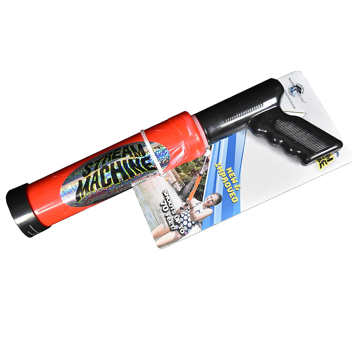 Stream Machine Water Gun Launcher - Single Barrel Water Blaster - Squirt Gun for Outdoor Games - Swimming Pool Toys (Colors Vary)