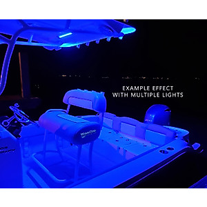 Wave One Marine | Flush Mount 3" RGBW Internal Driver LED Courtesy Boat Light | RV Accent | Interior Exterior Deck Transom Cockpit T Top | Waterproof IP67 (White Bezel)