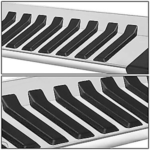 Auto Dynasty 6 Inches Side Step Nerf Bar Running Boards Compatible with Ford F150 Crew Cab 04-14, Stainless Steel, Silver Painted Finish