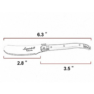 Laguiole by FlyingColors Cheese Knife Butter Spreaders Knife Set, Stainless Steel, MultiColor Handle, 6 Pieces
