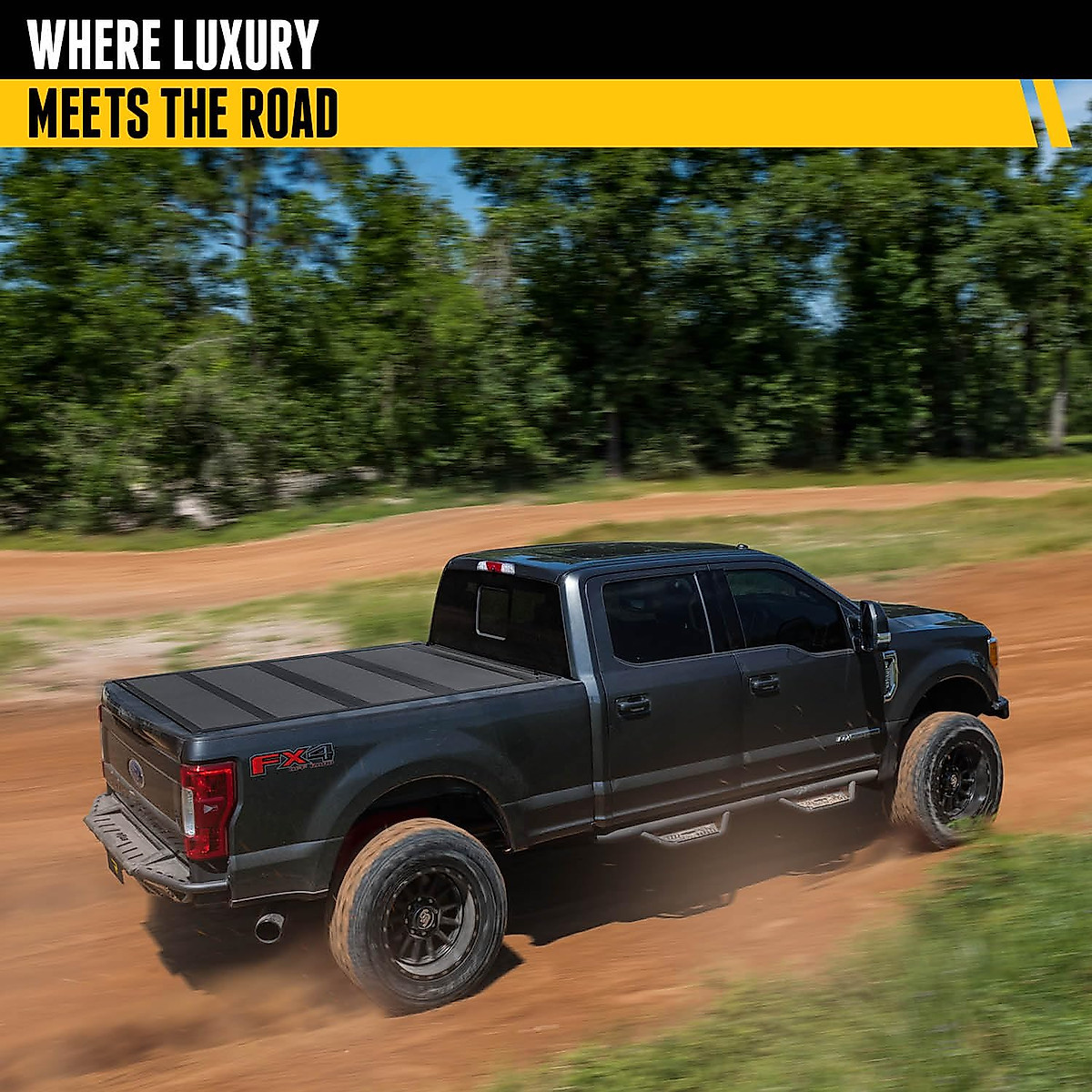 RealTruck BAK BAKFlip MX4 Hard Folding Truck Bed Tonneau Cover | 448330 | Fits 2017-2024 Ford F-250/350 Super Duty 6' 10" Bed (81.9")