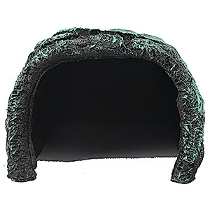 NC Reptile Hides and Caves Resin Rock Bearded Dragon Hideout Reptile Hiding Cave Turtle Hideout for Tortoise Small Lizards Turtles Reptiles Fish Amphibians Reptile Rock Hideaway Decoration