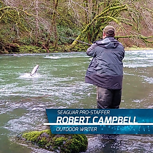 Seaguar 20STS100 STS Salmon & Trout Steelhead Freshwater Fuorocarbon Line.016 Diameter, 20Lb, 100yd, Clear