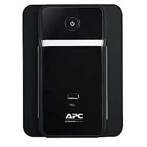 APC UPS 950VA Line Interactive UPS Battery Backup, BVK950M2 Backup Battery with AVR, 2 USB Charging Ports (Type C/Type A), Back-UPS Uninterruptible Power Supply, Black