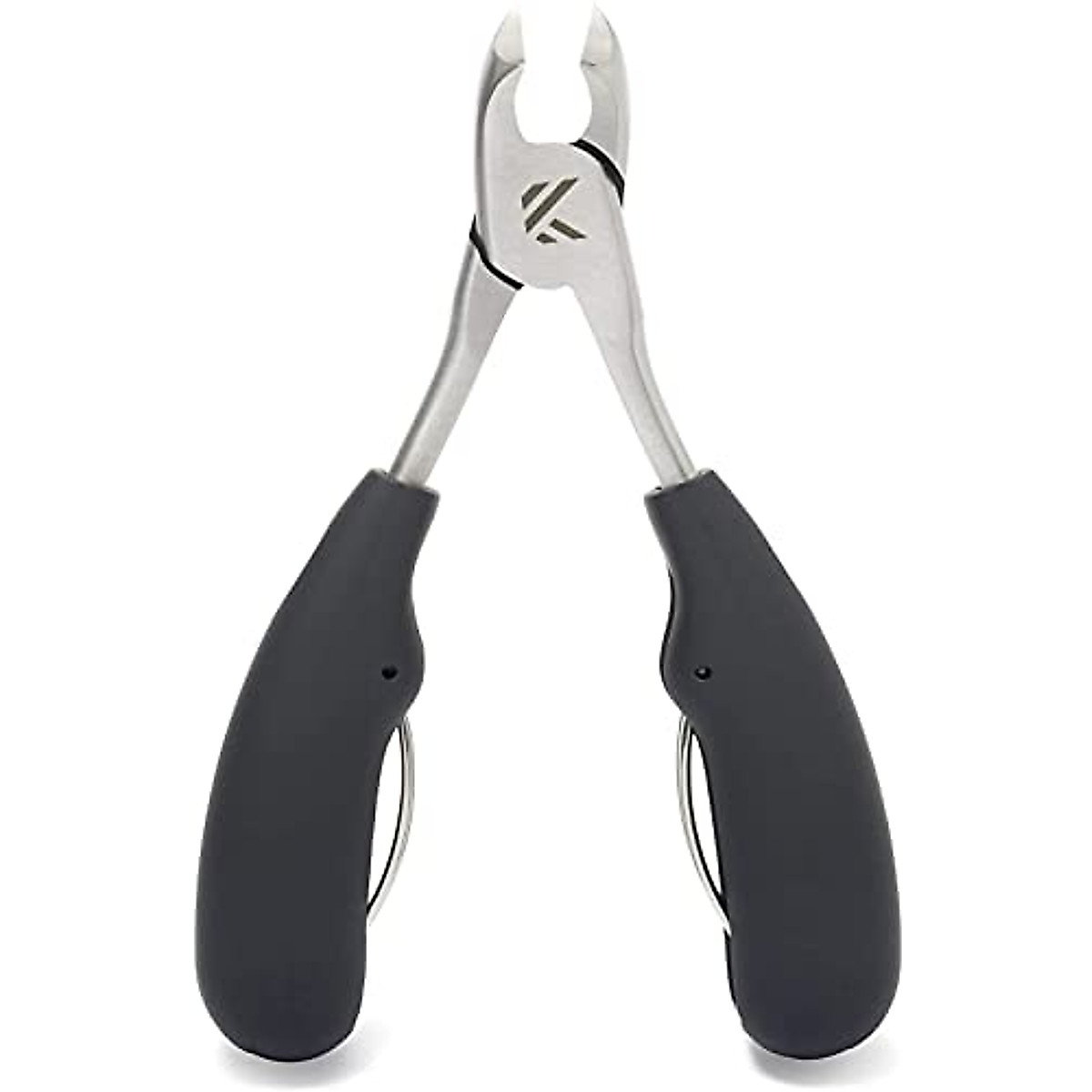 Toe Nail Clippers for Thick Nails – KLIPP Toenail Clippers Ingrown and Cuticle Nipper Trimmer Made of Rustproof Stainless Steel with Short Curved Blades, Ergonomic TPU Grips and Dual Spring Mechanism