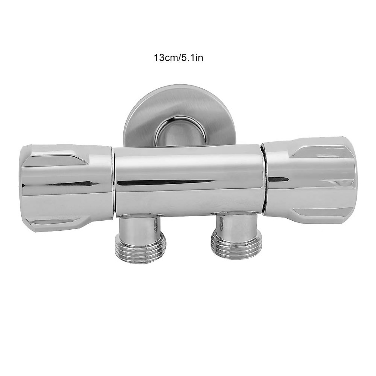 Toilet Bidet, Copper Double Switch Outlet Angle Valve Toilet Bidet Shower Faucet Bathroom Accessories G1/2