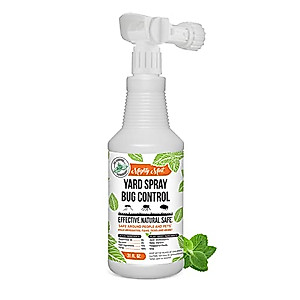 Mighty Mint 32oz Yard Spray Bug Control Natural Peppermint Lawn Spray for Fleas, Ticks, Mosquitos, Ants, and Other Insects