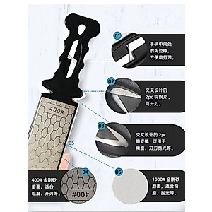 Emery whetstones can be used in kitchen knife sets, steak knives, santoku knives, sushi knives, cleavers, scissors, chisels.