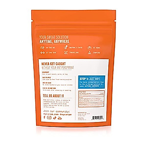 Carpe Antiperspirant Underarm Wipes for Sweat Blocking, Deodorizing, and Cleansing When You’re On the Move - 15 Residue Free, Individually Wrapped Wipes - Clean and Refreshing Scent