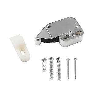 Whigetiy 2-Piece/Set Elephant Trunk Hook Lock Cabinet Door Cabinet Door Latches Lock Steel Door Latches Cabinet Door Lock Durable Closet Lock