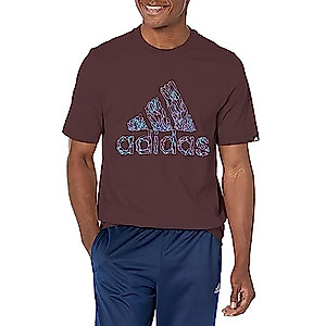 adidas Men's Mystic Fill T-Shirt, Shadow Brown, Large