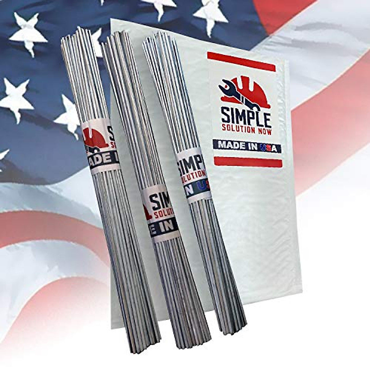 Simple Welding Rods USA Made - From Simple Solution Now - Aluminum Brazing/Welding Rods - Make Your Repair Stronger Than The Parent Metal Every Time - 30 Rods